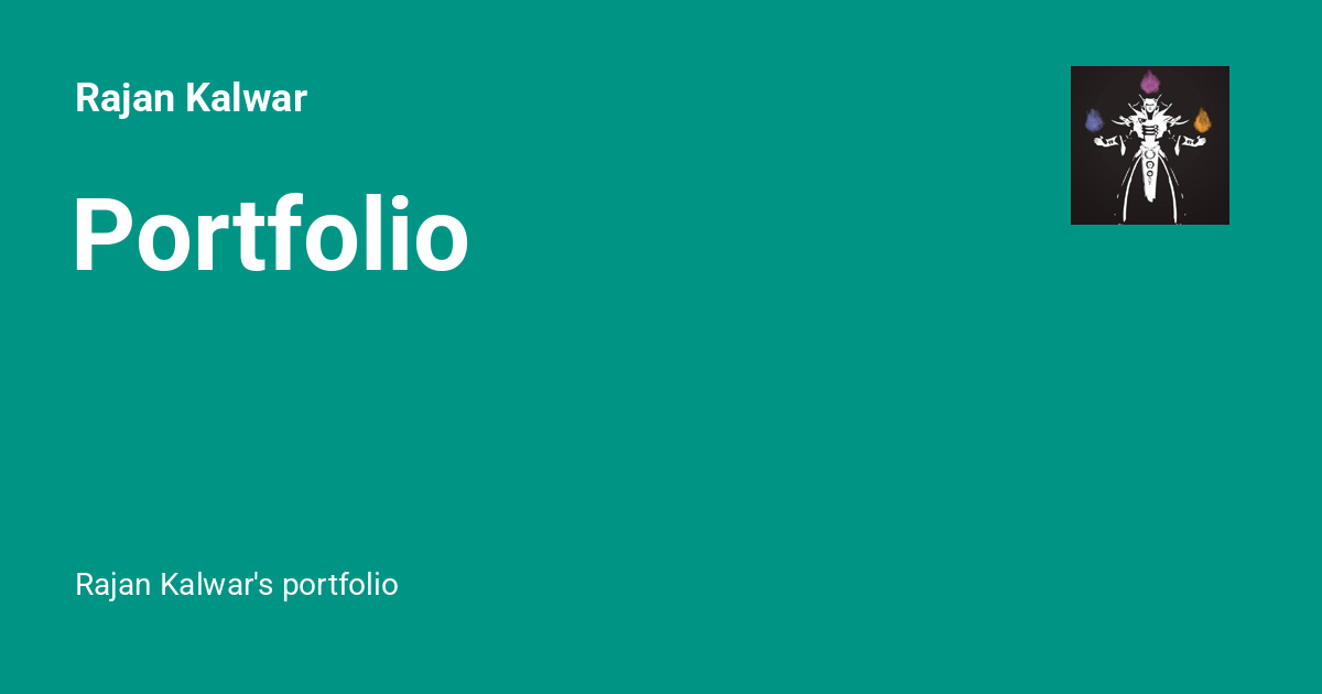 Portfolio - Rajan Kalwar